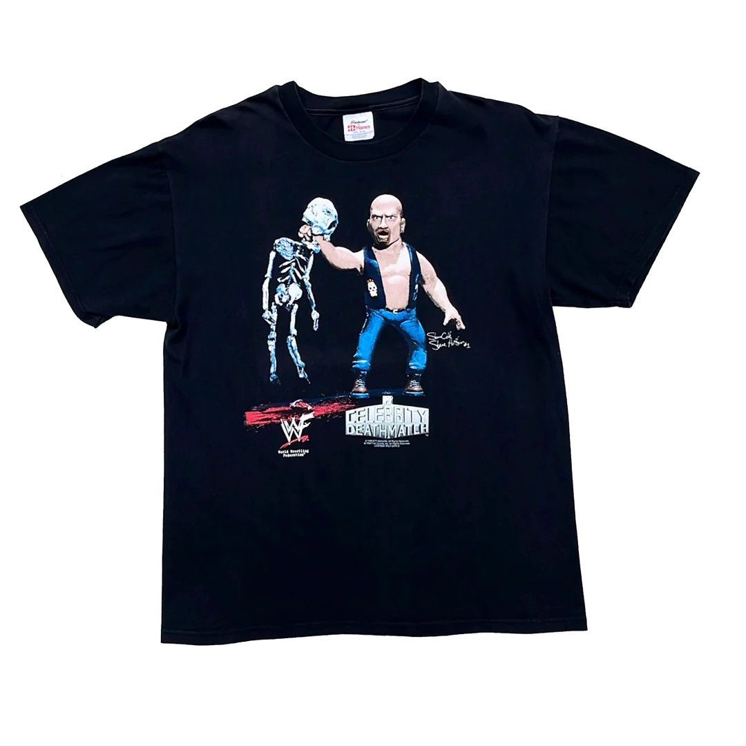 Hanes × Vintage × WWF Celebrity Deathmatch MTV 98 90s WWF Stone Cold ...