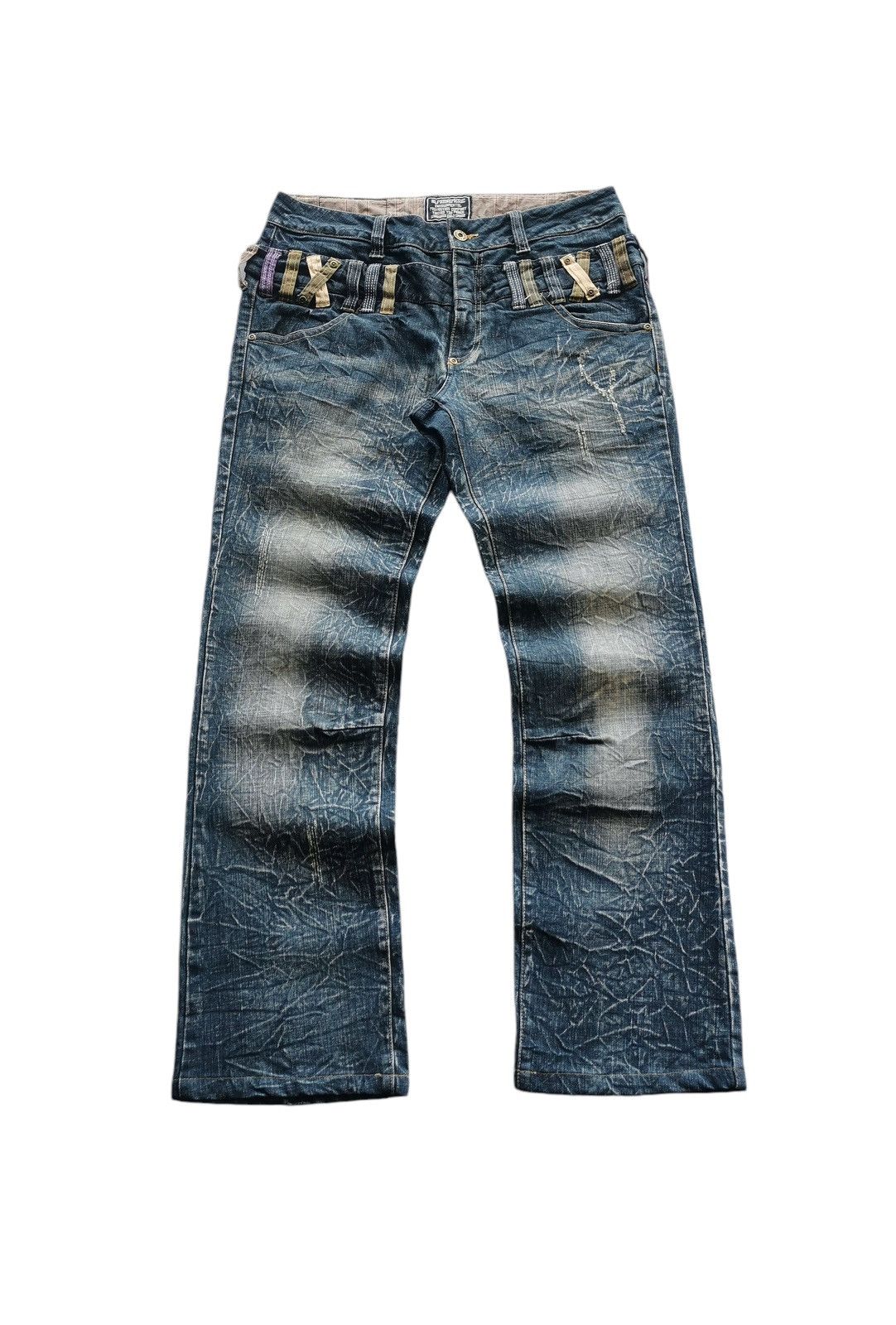 Alpha Numeric Clothing × Avant Garde × Japanese Brand Alpha Numeric Double Waisted Jeans | Grailed