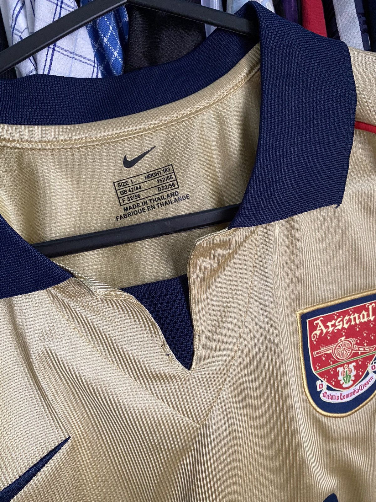 Nike × Soccer Jersey × Vintage Vintage Nike Arsenal SEGA 2002 Jersey ...