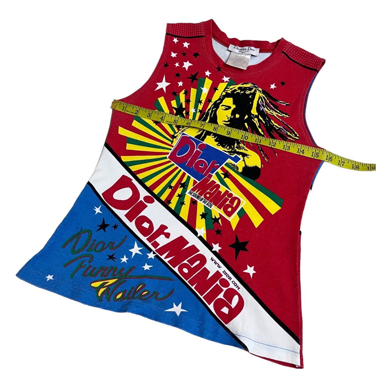 Dior × Vintage Authentic Vintage Christian Dior Rasta Tank Top Women ...