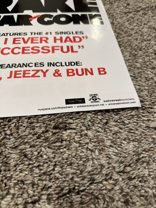 Drake Drake So Far Gone Mixtape Promotional Poster Front & Back | Grailed
