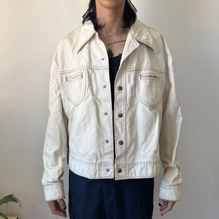 Lee 70s Vintage Lee Westerner off-white moleskin light Jacket | Grailed