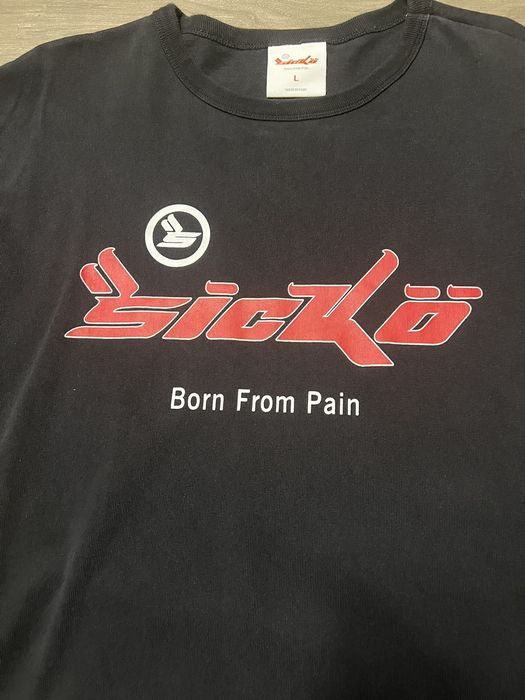 Born From Pain Sicko Born From Pain Black/Red T-Shirt | Grailed