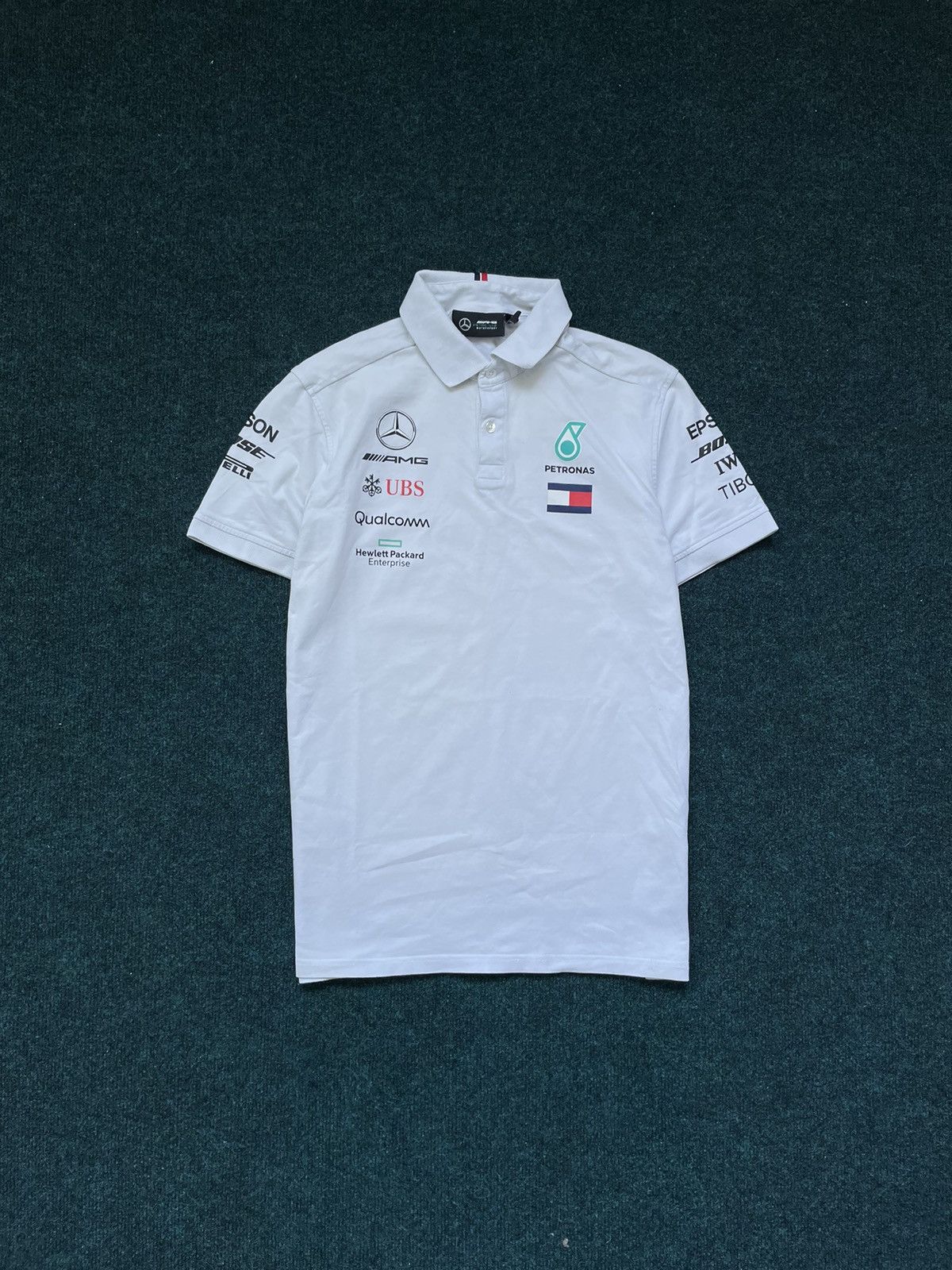 Jersey Mercedes Benz AMG Petronas 2021 F1 Men's Team Polo Shirt | Grailed