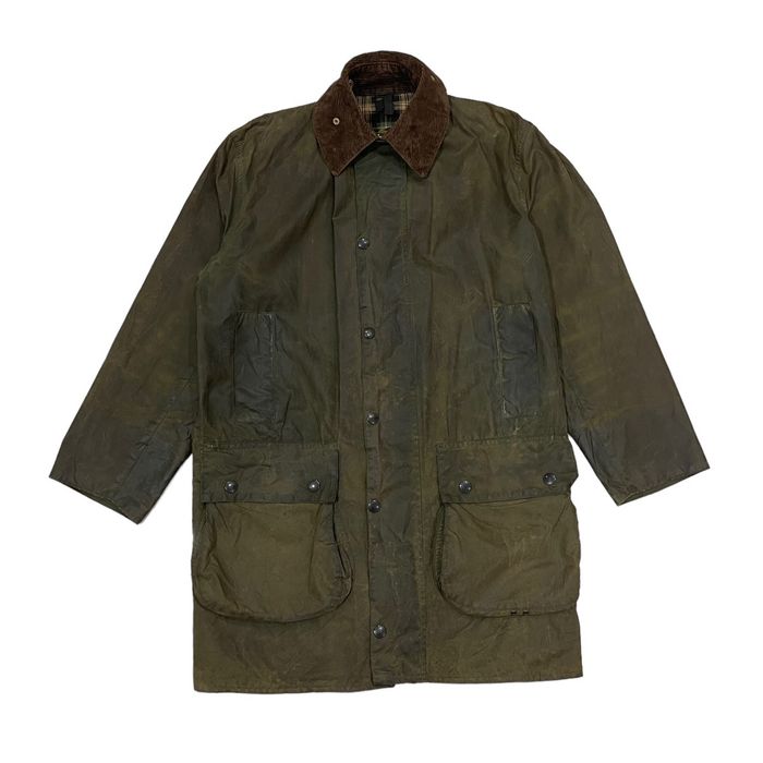 Barbour Vintage 90s Barbour Border Waxed Jacket | Grailed