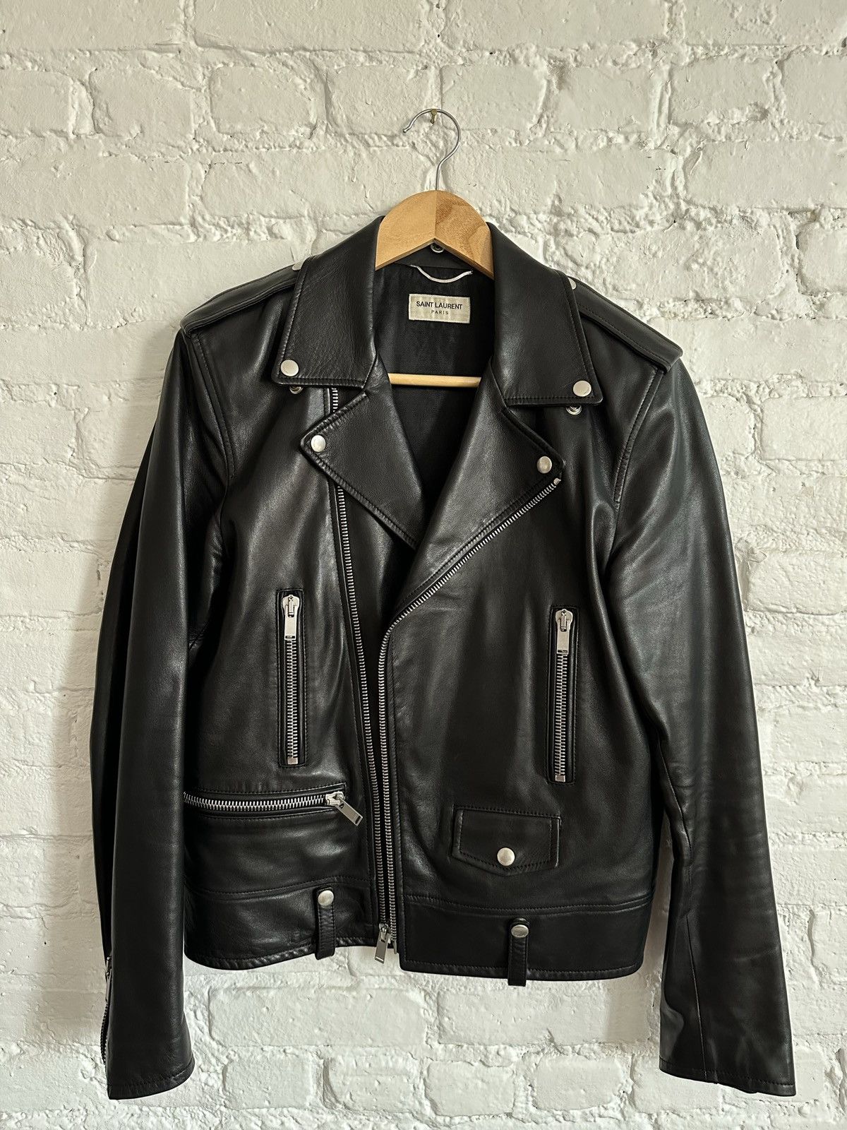 Saint Laurent Paris Saint Laurent L01 Leather Motorcycle Jacket | Grailed