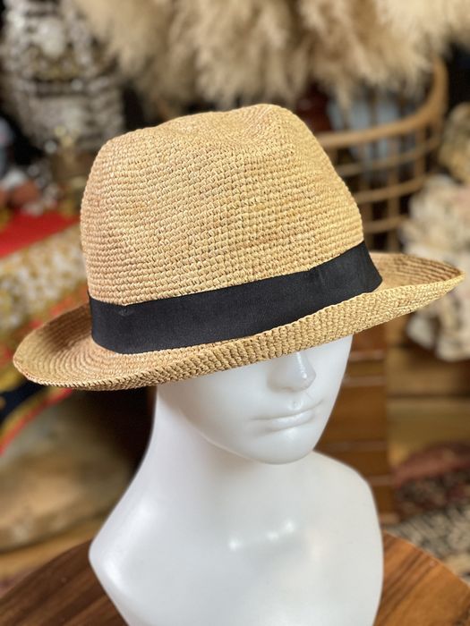 Muji Muji Trilby Hat Straw Hat Vintage Hat Size 55-57.5 cm | Grailed