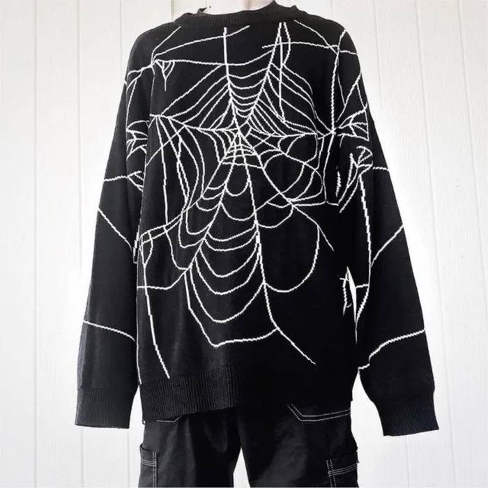 Very Rare Opium Spider Web Y2K Avant Garde Sweater | Grailed