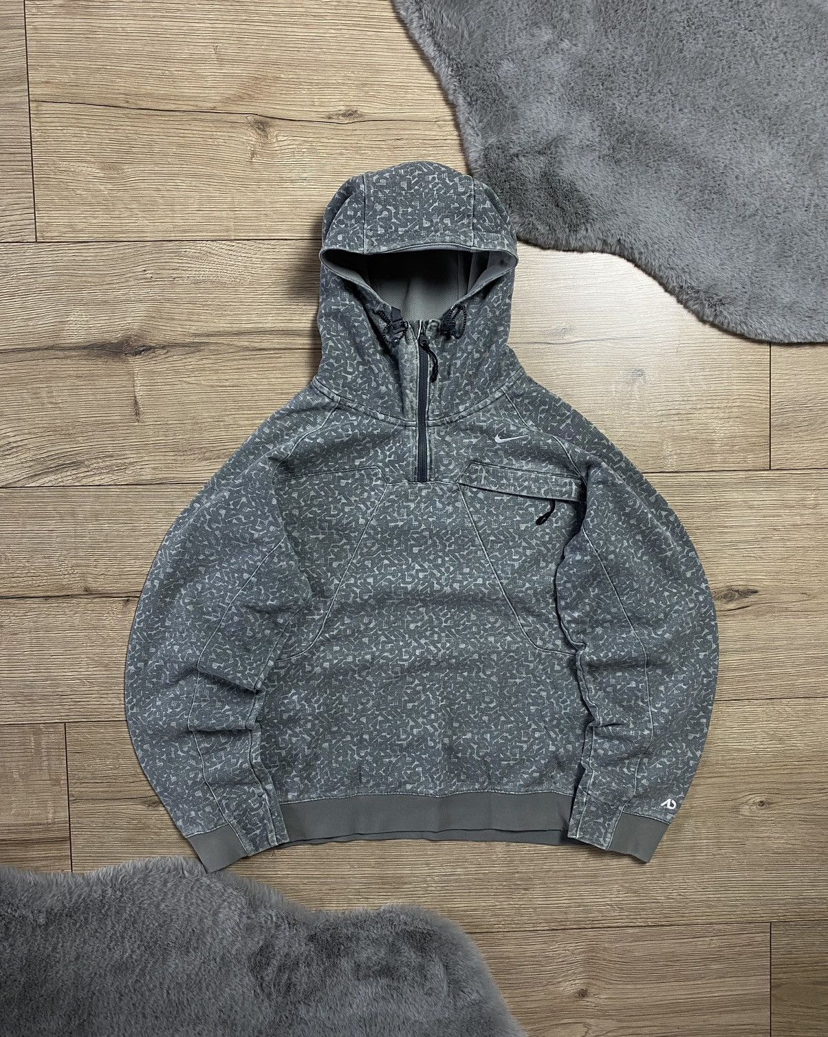 Nike NIKE RARE BOXY DRILL Y2K VINTAGE NINJA MASK ZIP HOODIE | Grailed