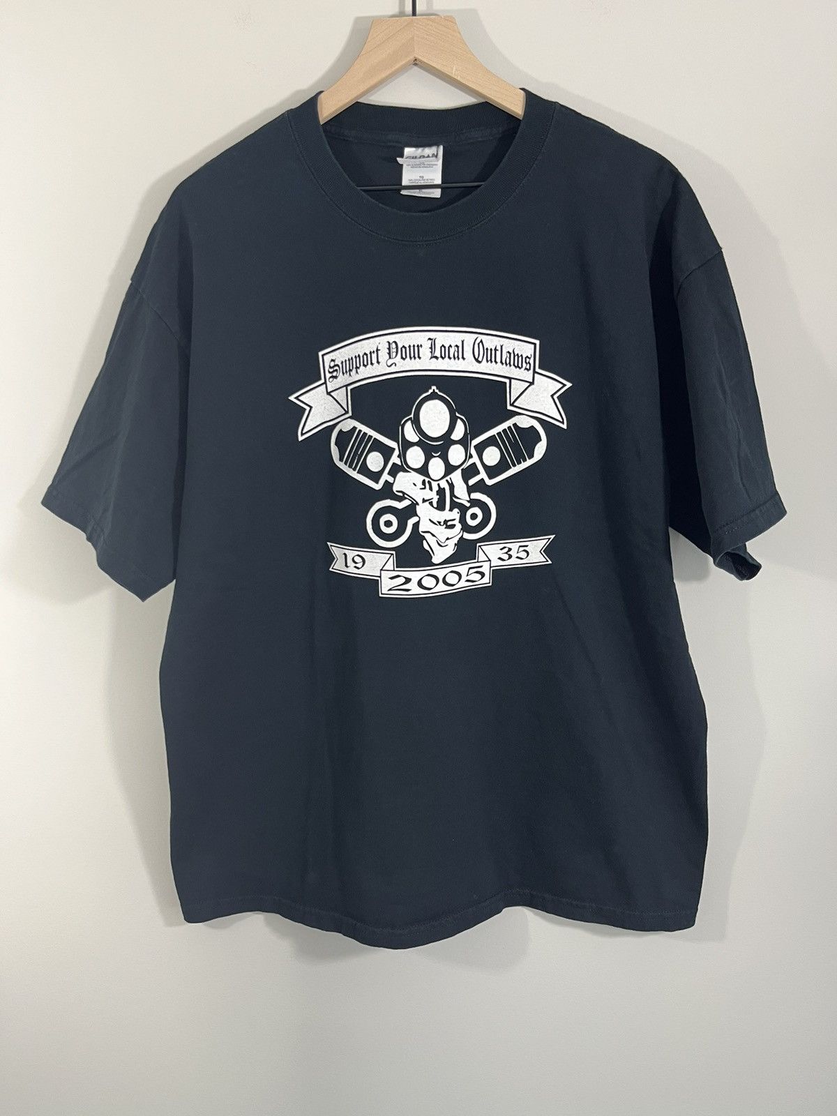 Vintage OUTLAW SUPPORT 2000s Gun Revolver Tee | Grailed