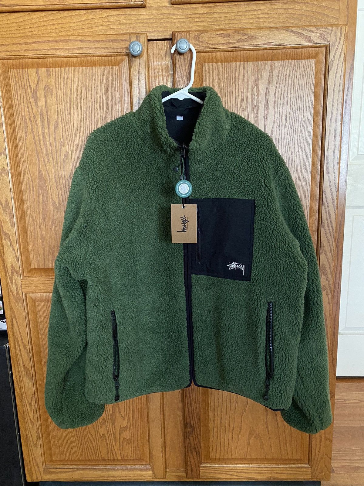 Stussy Stussy 8 Ball Reversible Fleece Jacket | Grailed