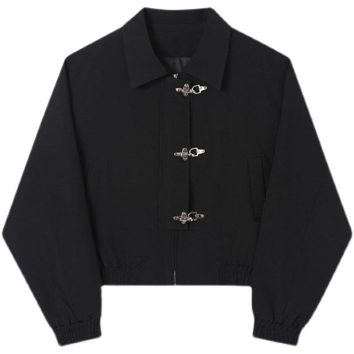 Retro Jacket Double Clasp Black Jacket | Grailed