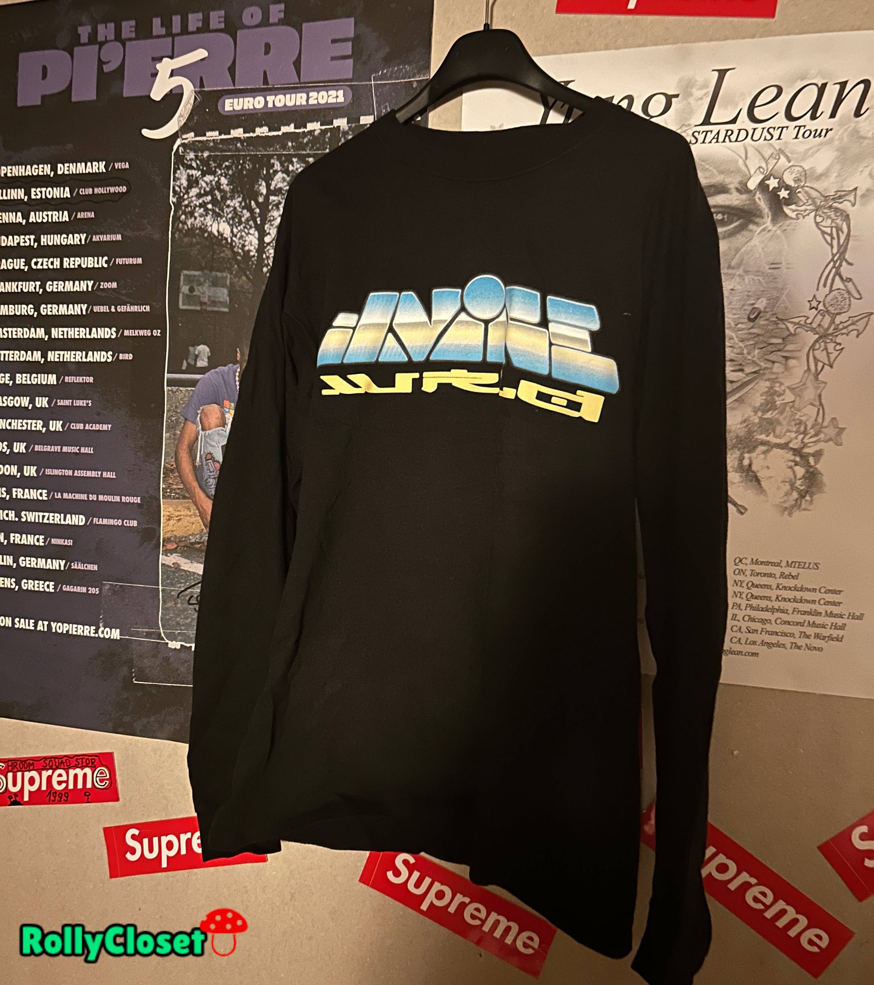 Vlone JUICE WRLD VLONE MERCH 999 BLACK LONG SLEEVE T-SHIRT | Grailed