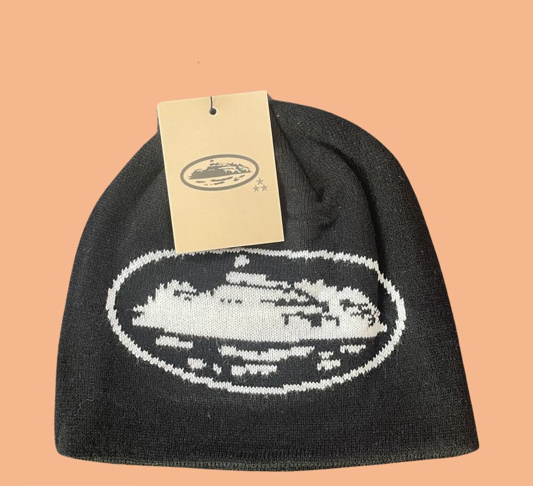Corteiz Corteiz CRTZ Alcatraz Skully Beanie Black | Grailed