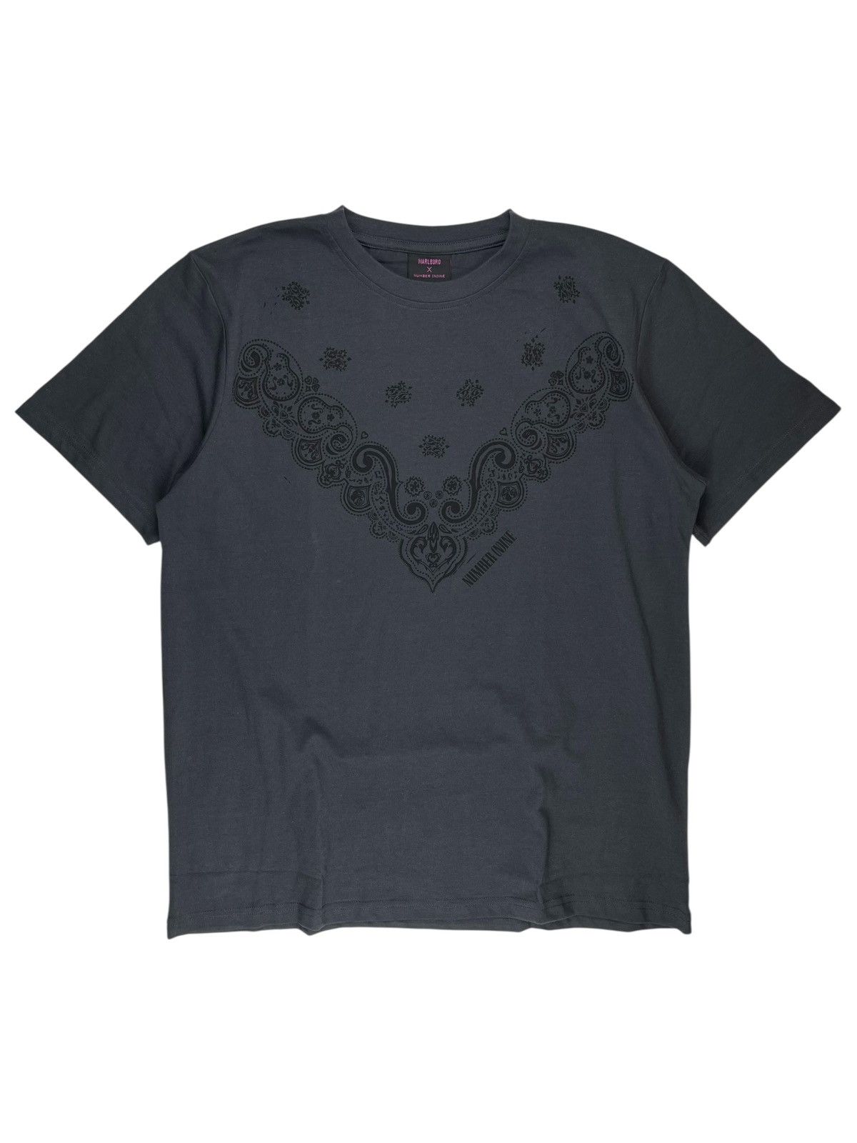 Number (N)ine NEW Number (N)ine Marlboro Paisley Bandana Logo Tshirt ...