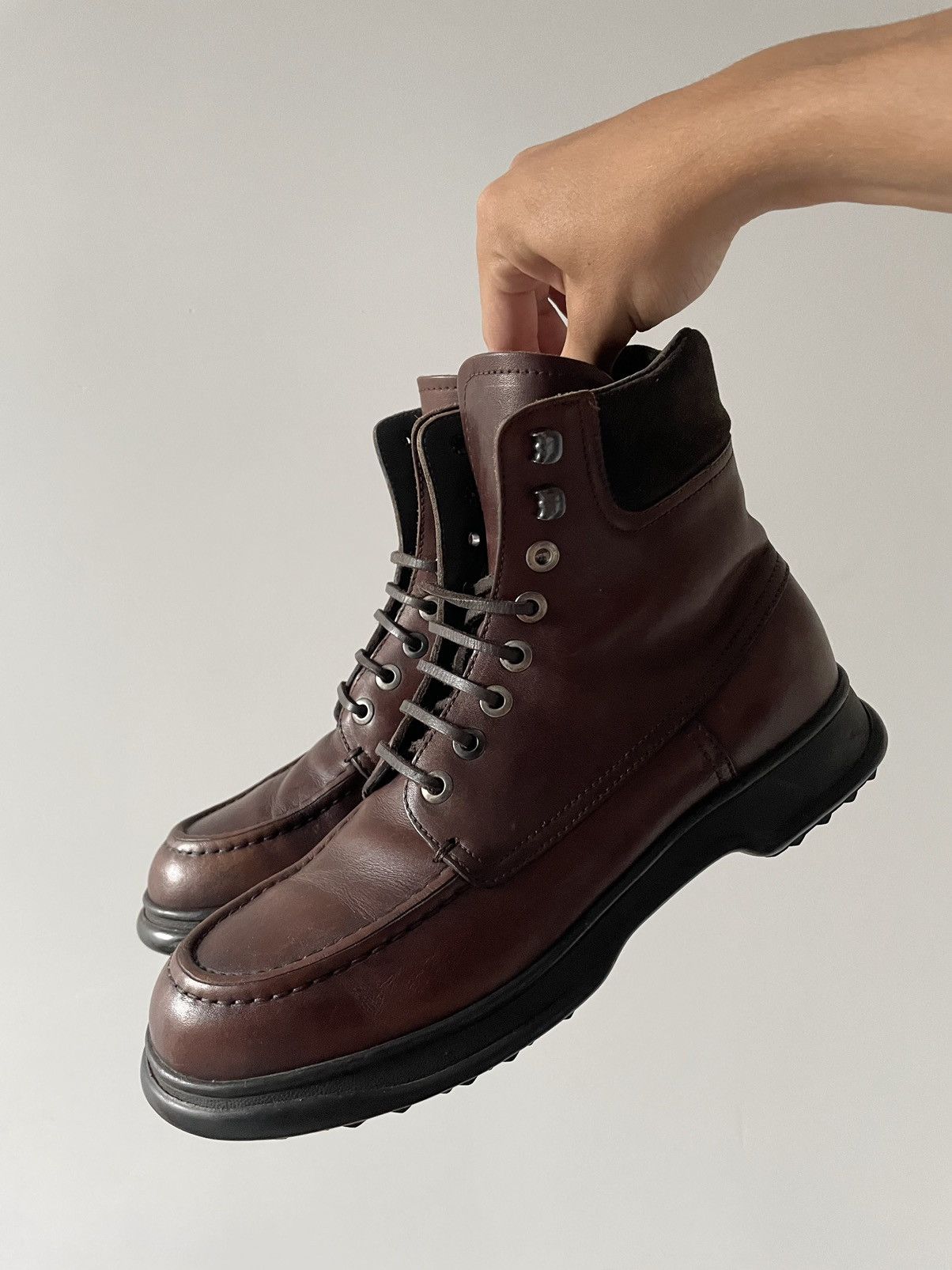 Prada Prada Early 2000’s Work Boots | Grailed