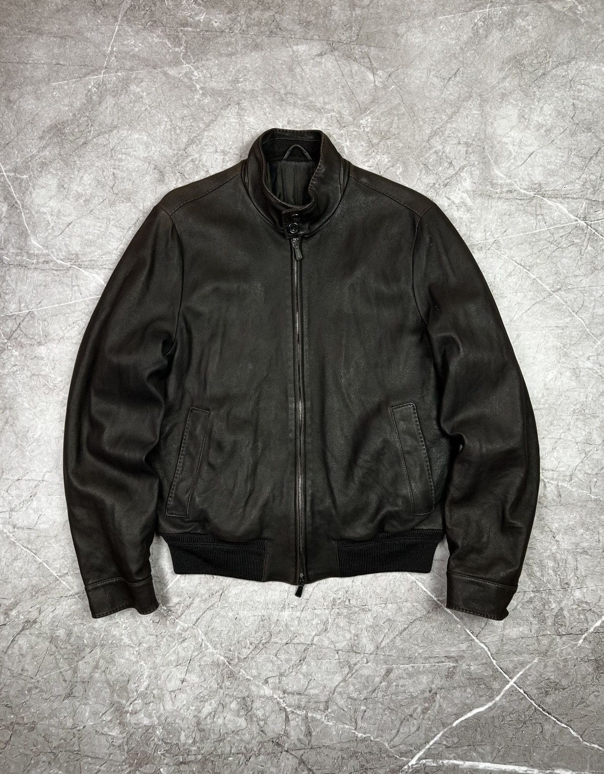Ermenegildo Zegna × Leather Jacket × Very Rare Ermenegildo Zegna ...
