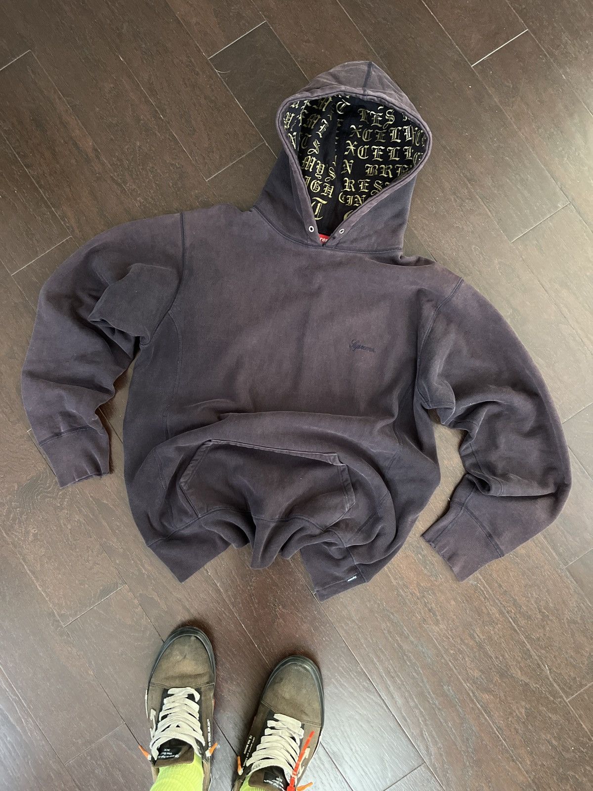 Supreme Supreme Sun Tzu Excellence script hoodie | Grailed