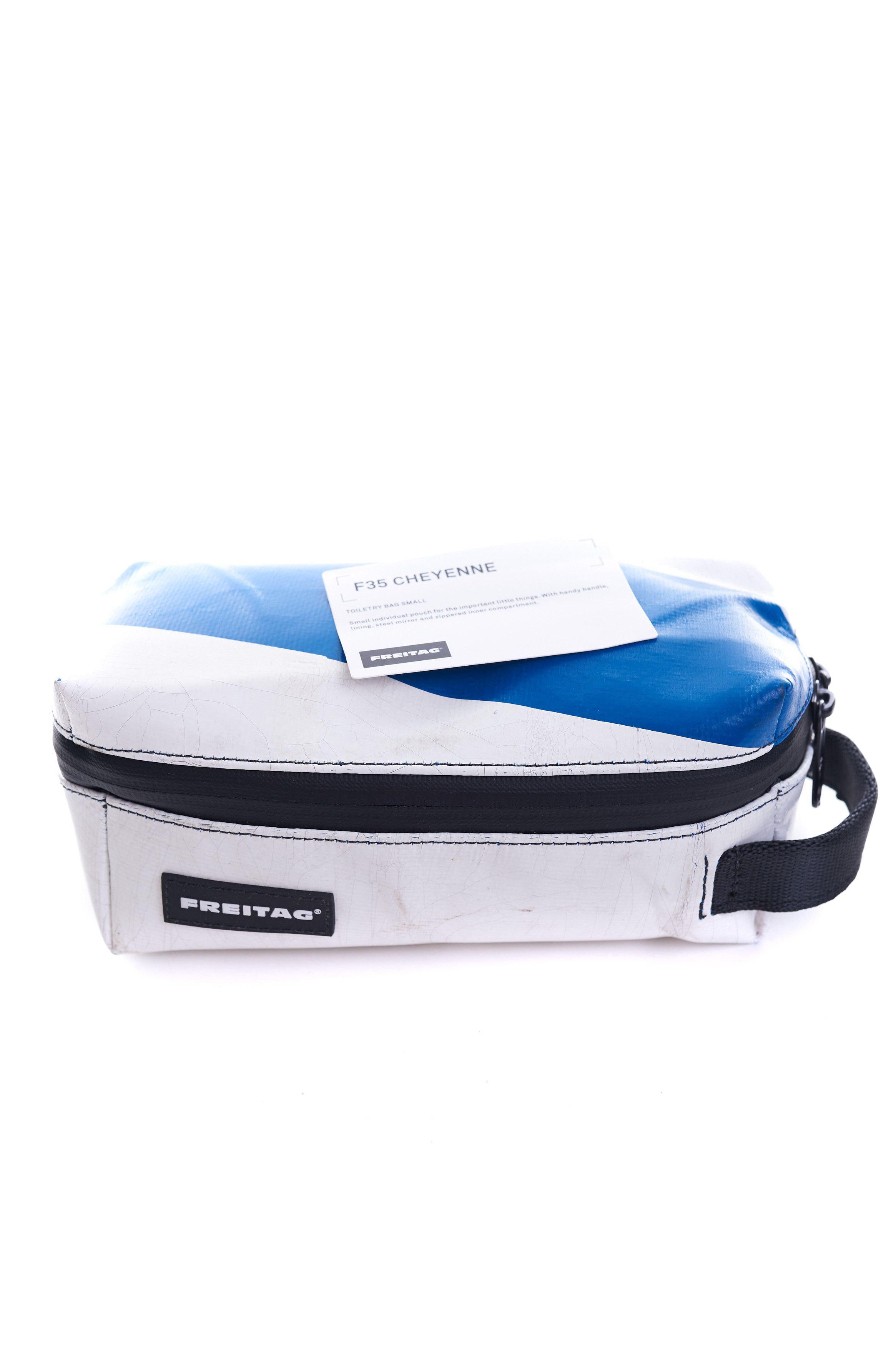 Freitag FREITAG Blue White F35 Cheyenne Toiletry Bag Small | Grailed