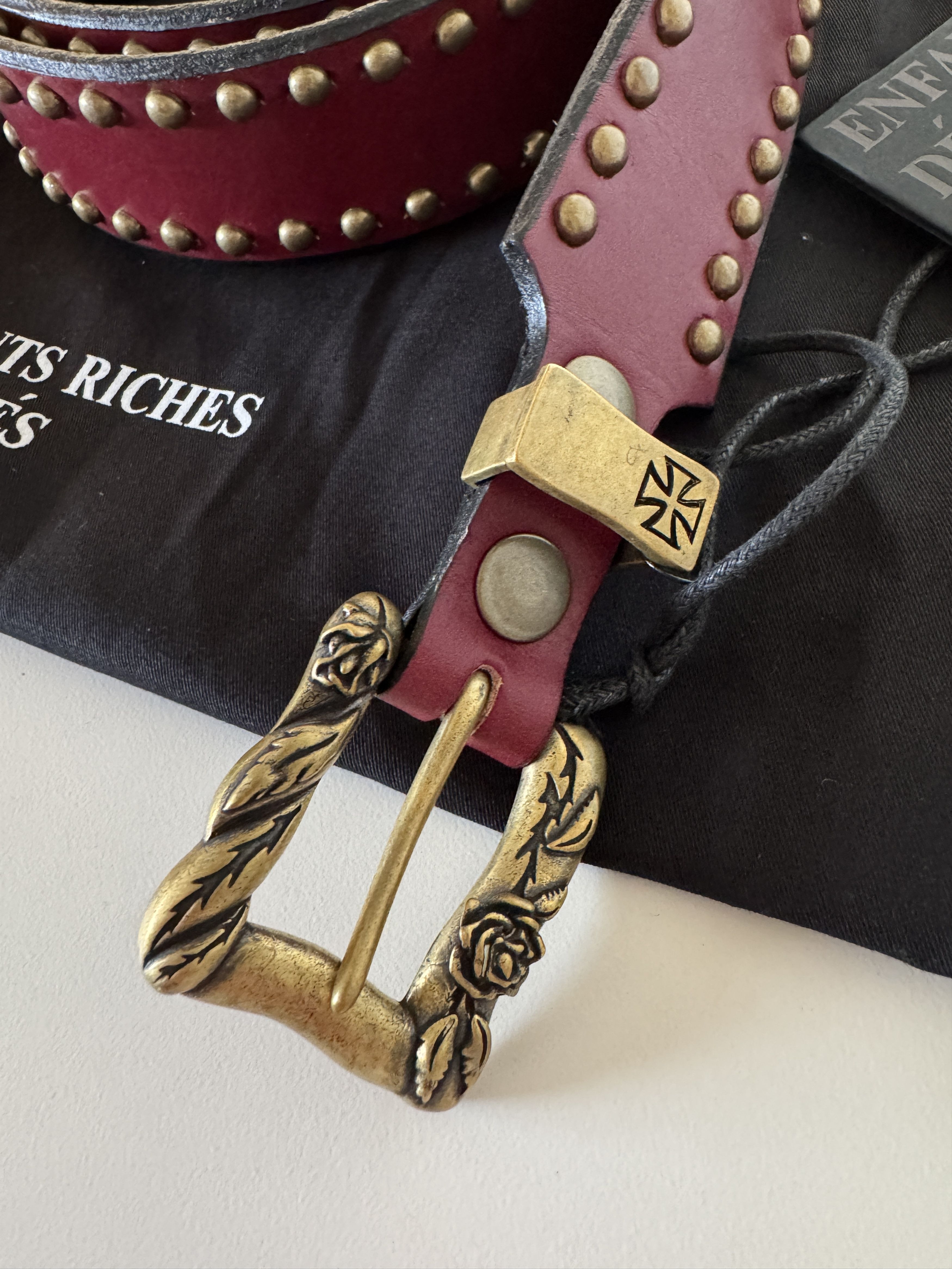Enfants Riches Deprimes Enfants Riches Deprimes ERD Red Leather Belt ...