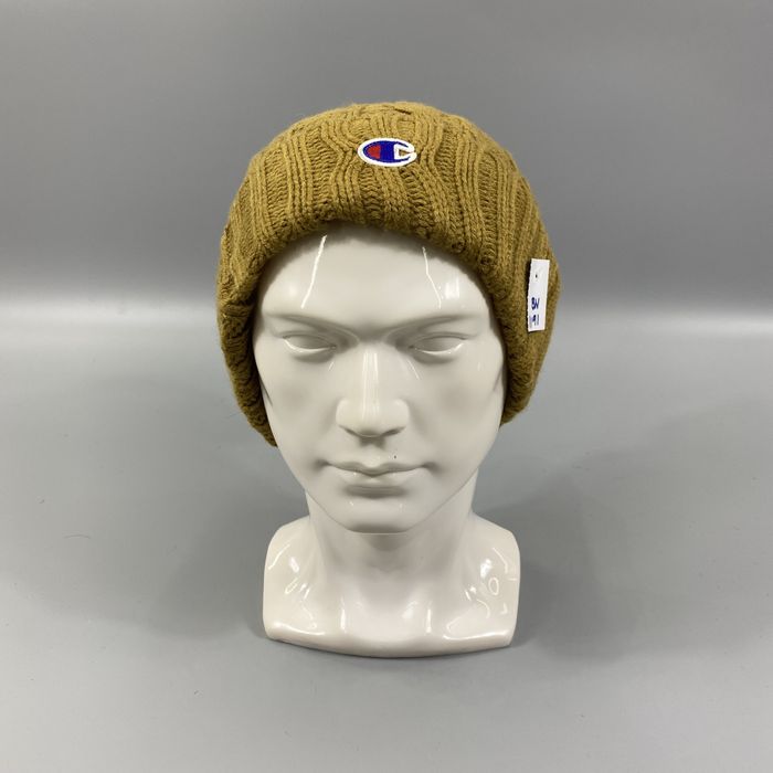 Vintage Champion Mini Logo Knitted Beanie Hats -BN1191 | Grailed