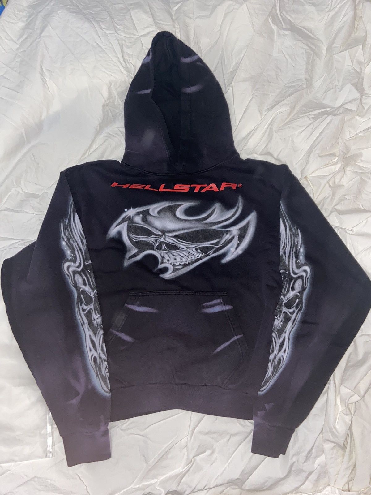 HELLSTAR Hellstar Airbrushed Skull Hoodie L | Grailed