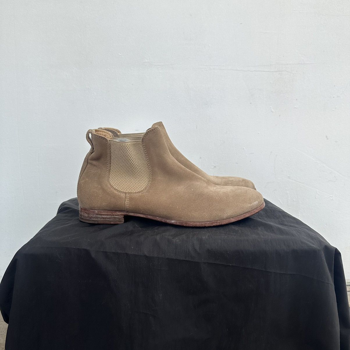 Guidi × Moma Moma Chelsea suede Moto Biker boots | Grailed