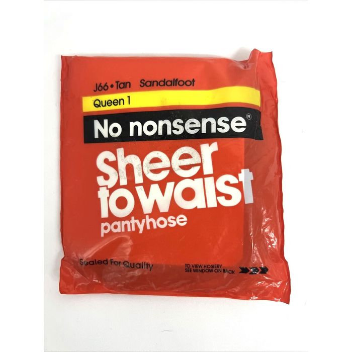 Vintage No Nonsense Sheer To Waist Pantyhose Sandalfoot Plus Q1 Tan ...