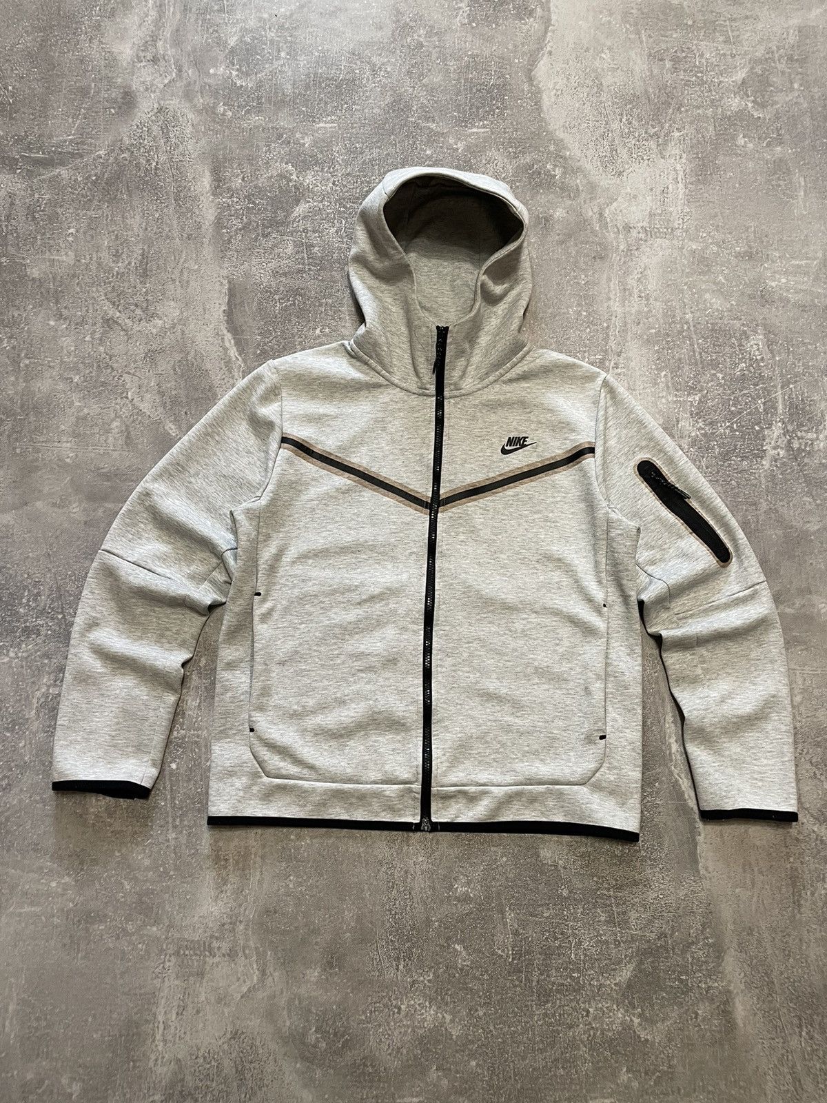 Nike Vintage Nike Tech Fleece Zip-Up Hoodie Drill S | Grailed