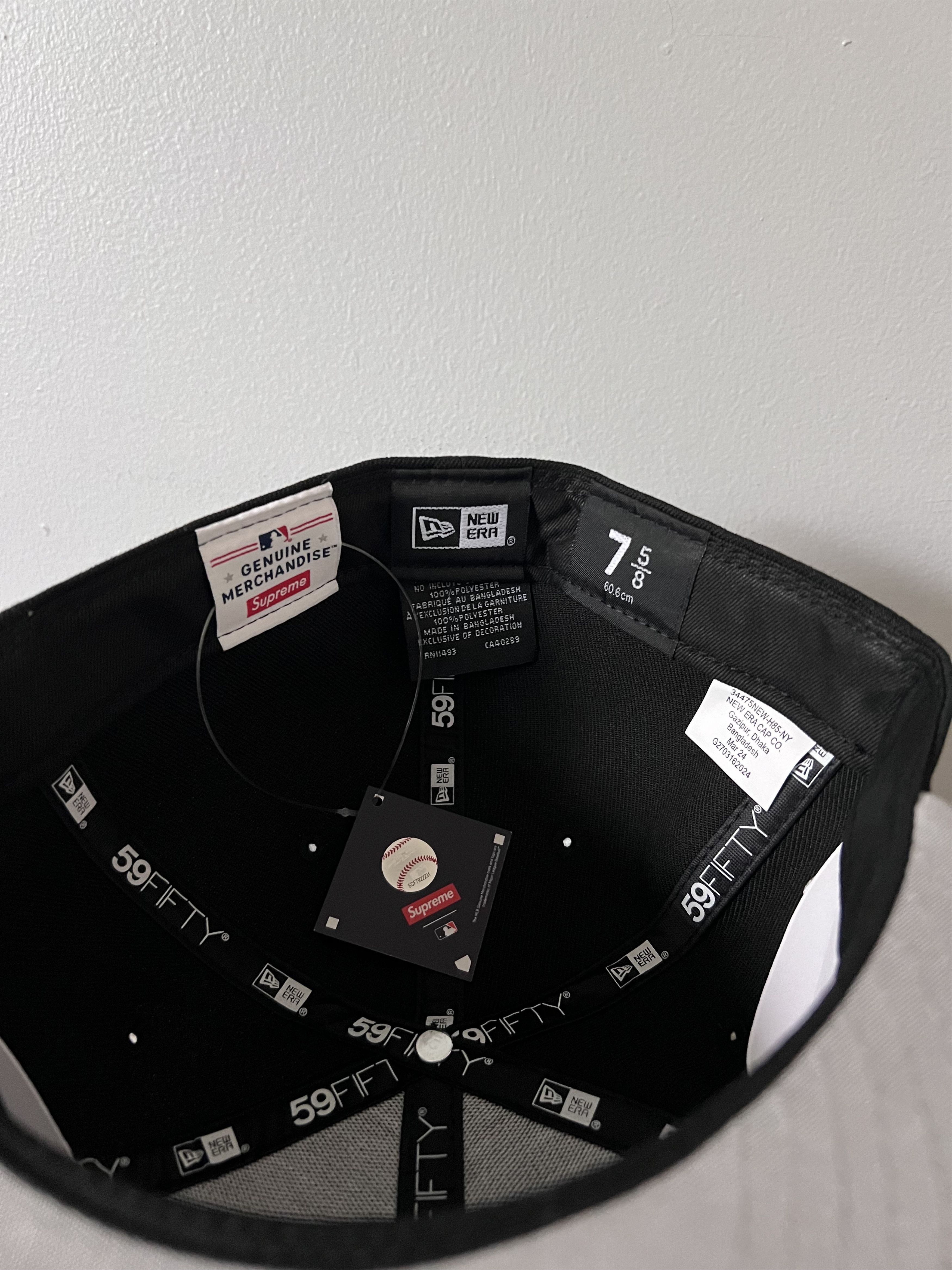 Supreme 7 5/8 Supreme New Era White Sox 59FIFTY Box Logo Fitted Hat ...