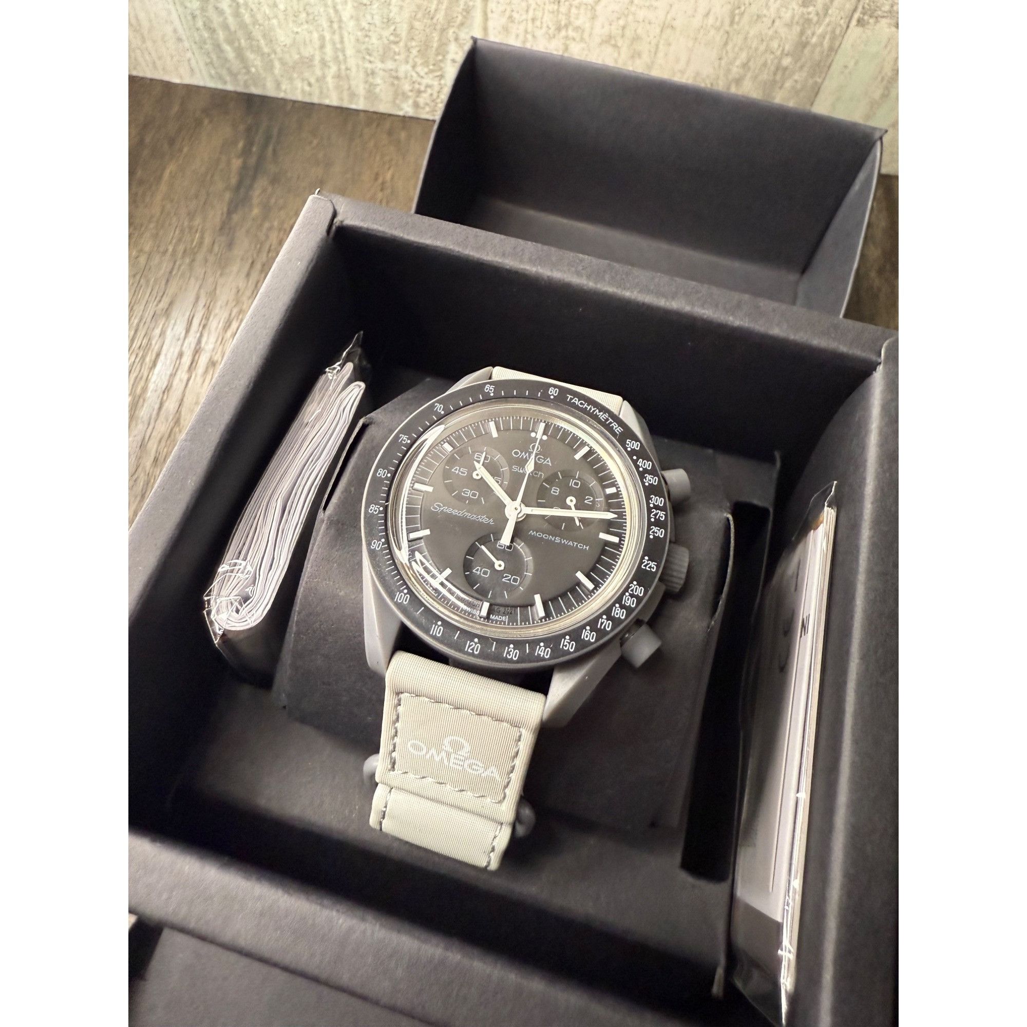 Omega × Swatch Swatch X Omega Bio Ceramic Moonswatch Mission to Mercury ...