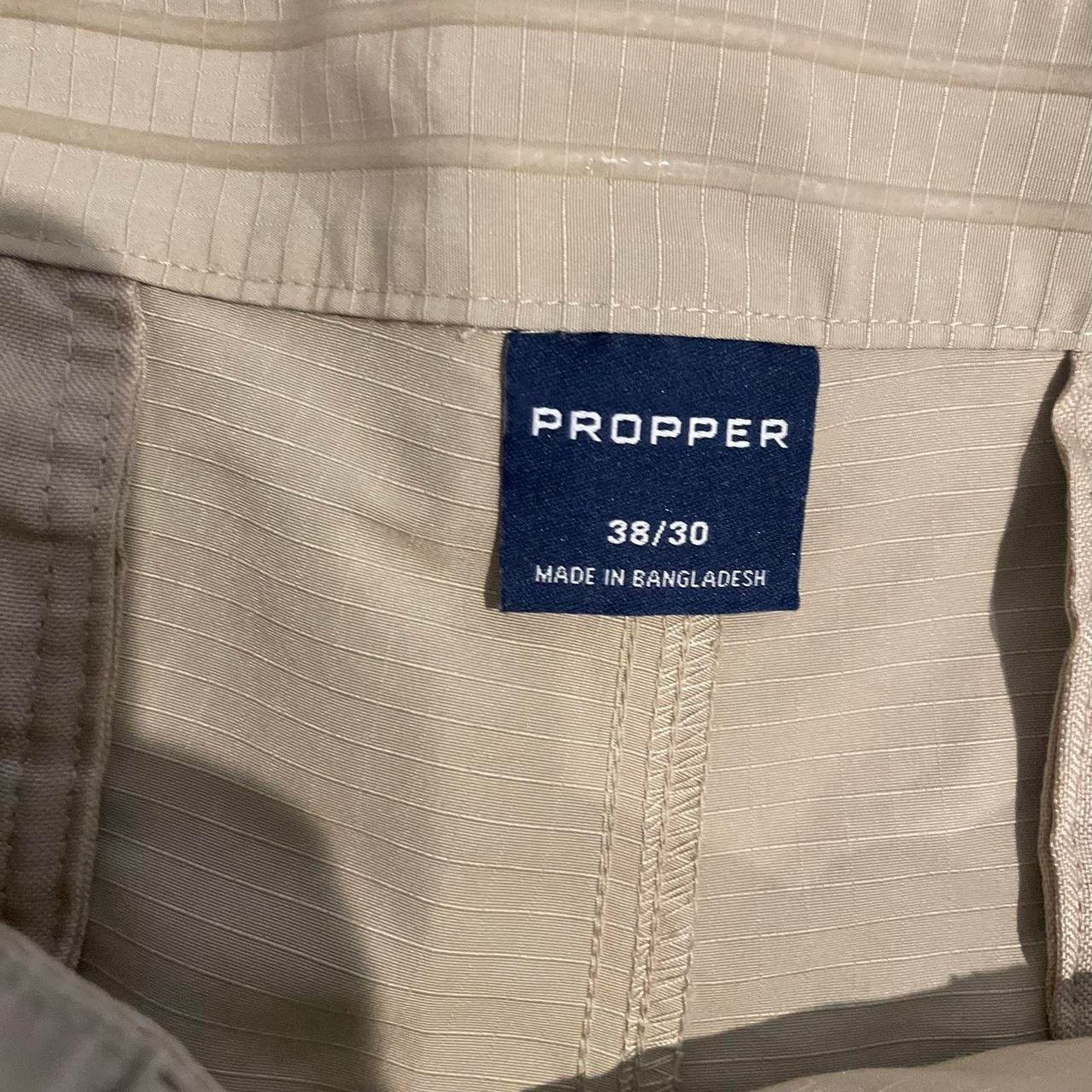 Streetwear 2000s baggy wide leg cream propper pants | Grailed