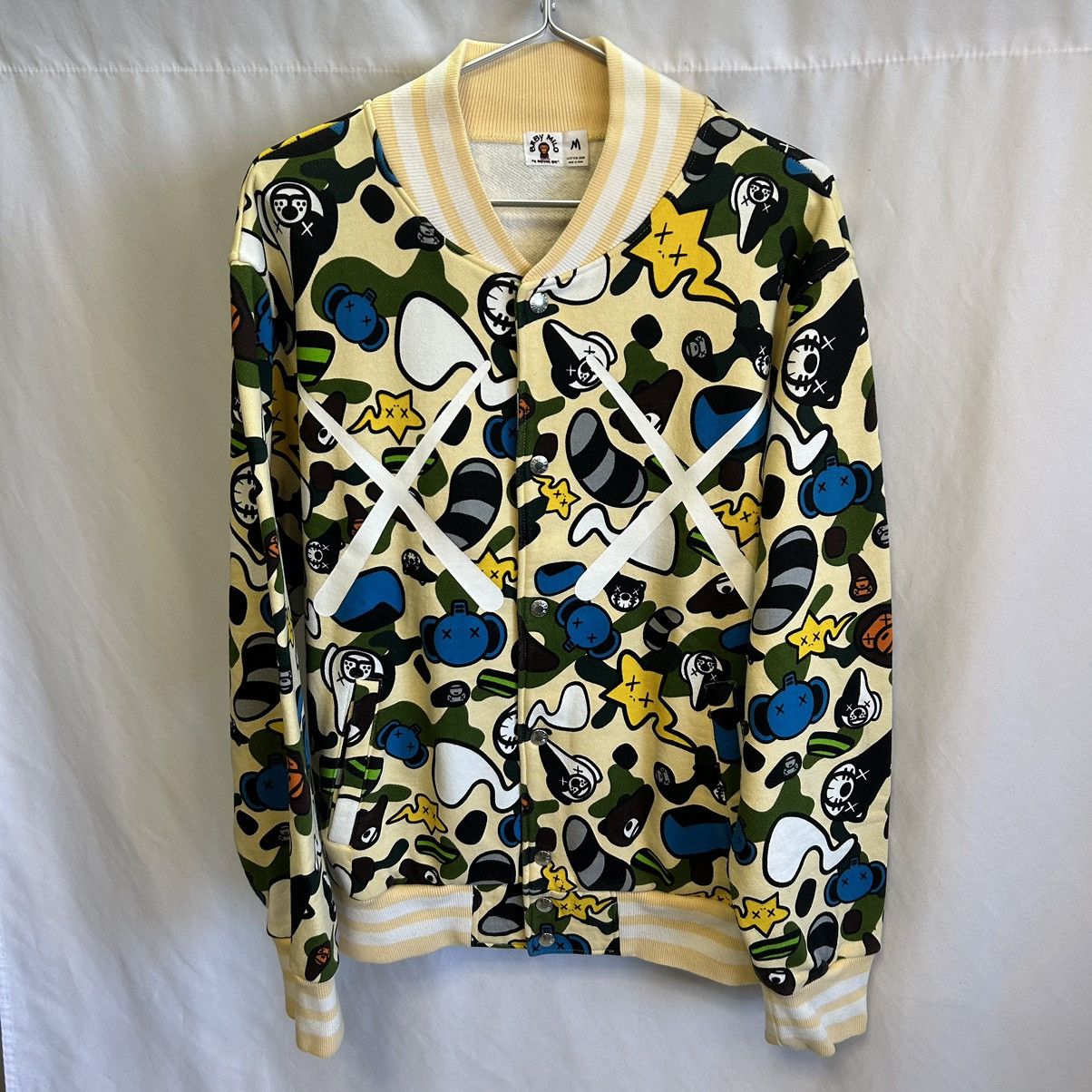 Bape × Kaws 💥RARE💥 BAPE x KAWS Milo Animal Kingdom Varsity Jacket | Grailed