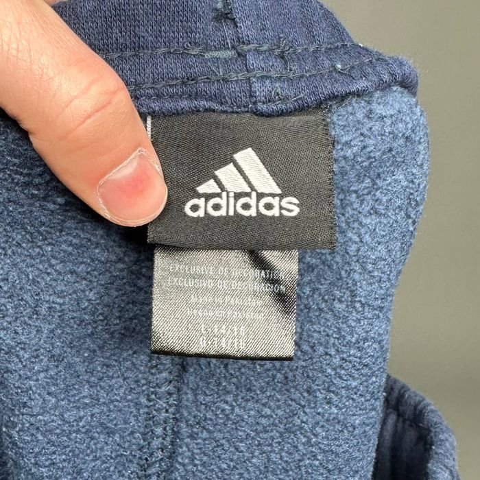 Adidas Navy Blue Adidas Sweatpants Grey 3 Stripes Baggy Fit Neon | Grailed