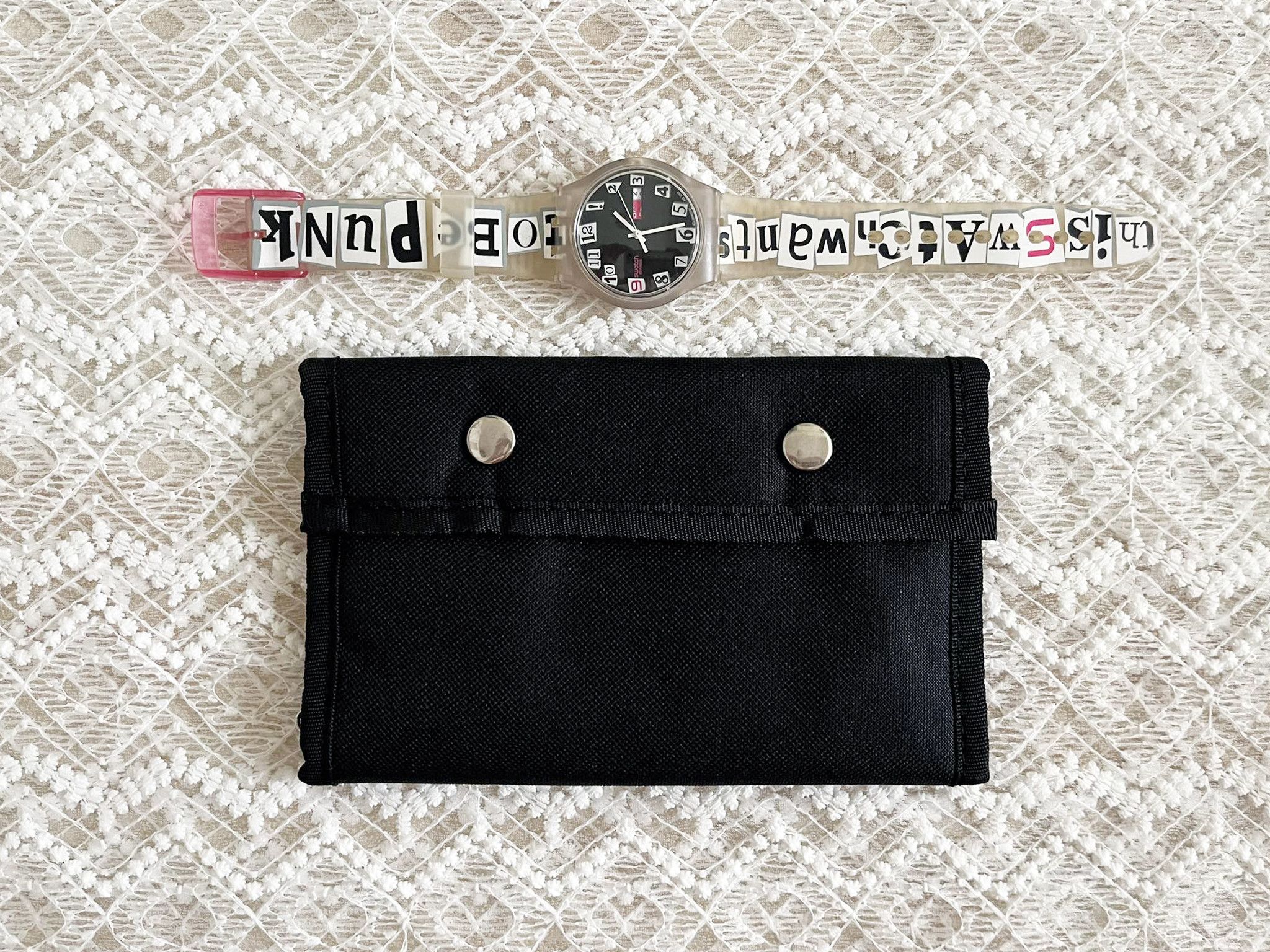 Swatch Swatch watch bag, portable watch case, travelling case | Grailed