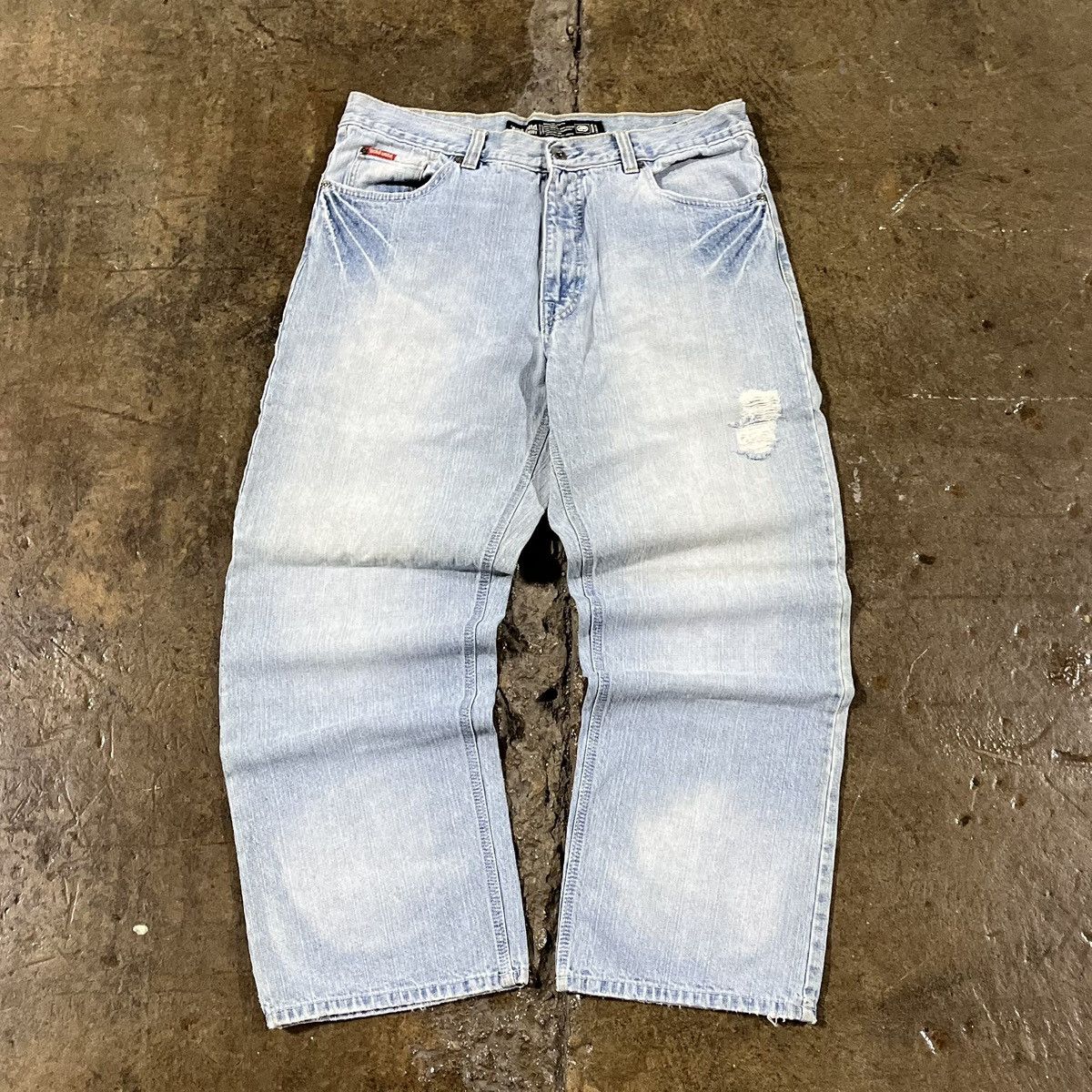 Ecko Unltd. × JNCO × Vintage Crazy Vintage Y2K Ecko UNLTD Baggy Jeans Wide Leg Skater | Grailed