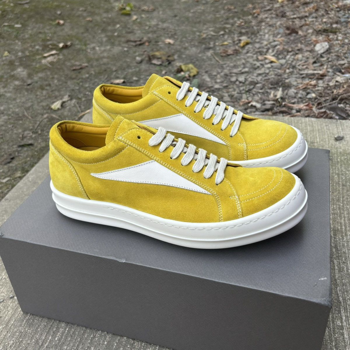 Rick Owens Sample Rick Vans Vintage Sneakers Lemon | Grailed