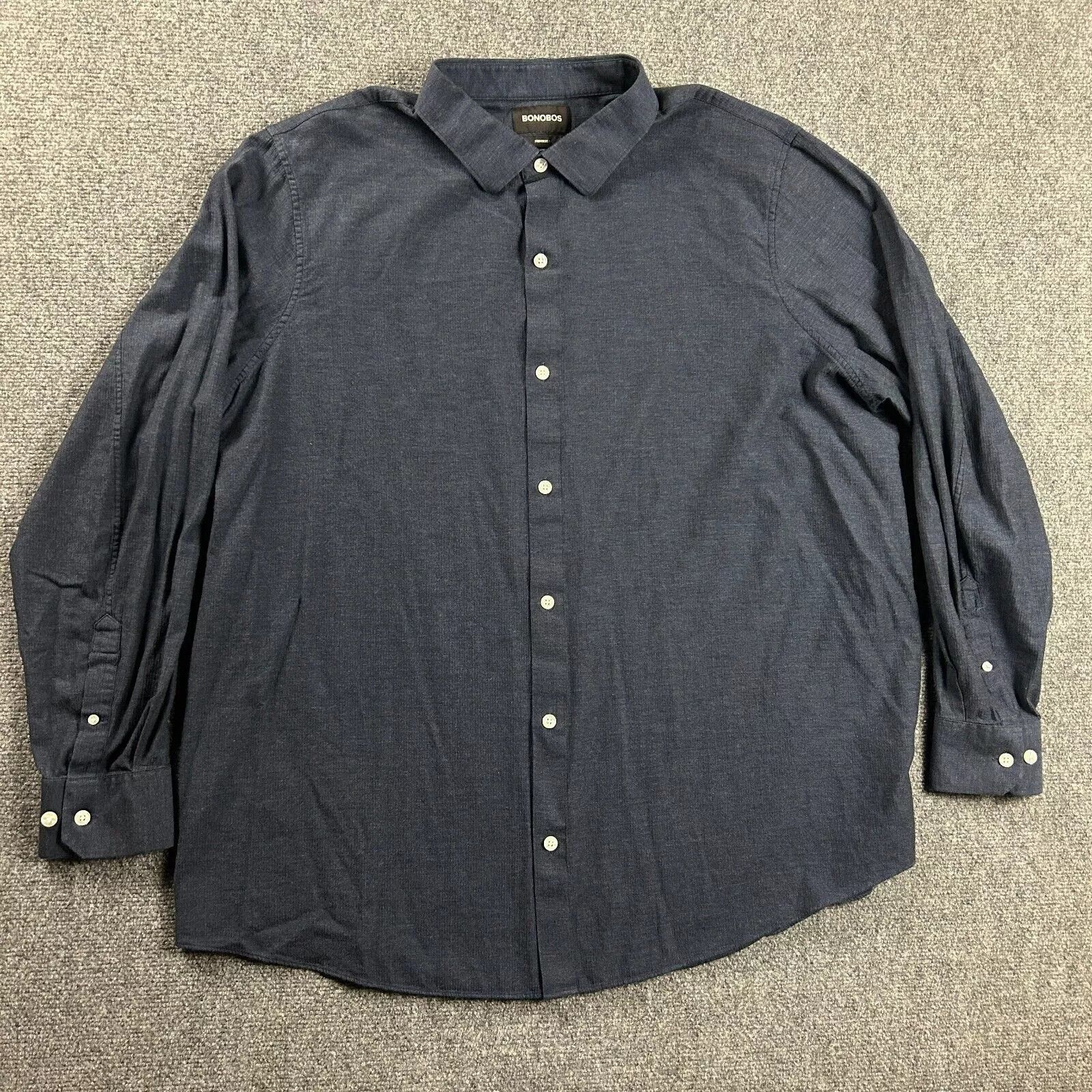 Bonobos Bonobos Shirt Mens 2XL Long Button Up Prominent Fit Flannel ...