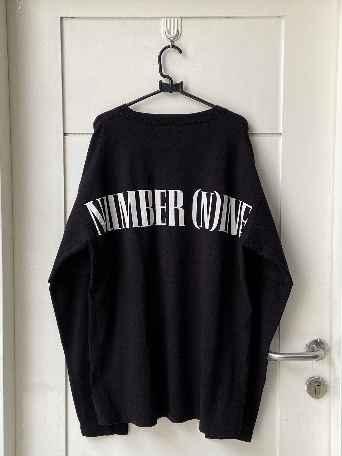 Number (N)ine NUMBER NINE Black Long Sleeve T-Shirt | Grailed