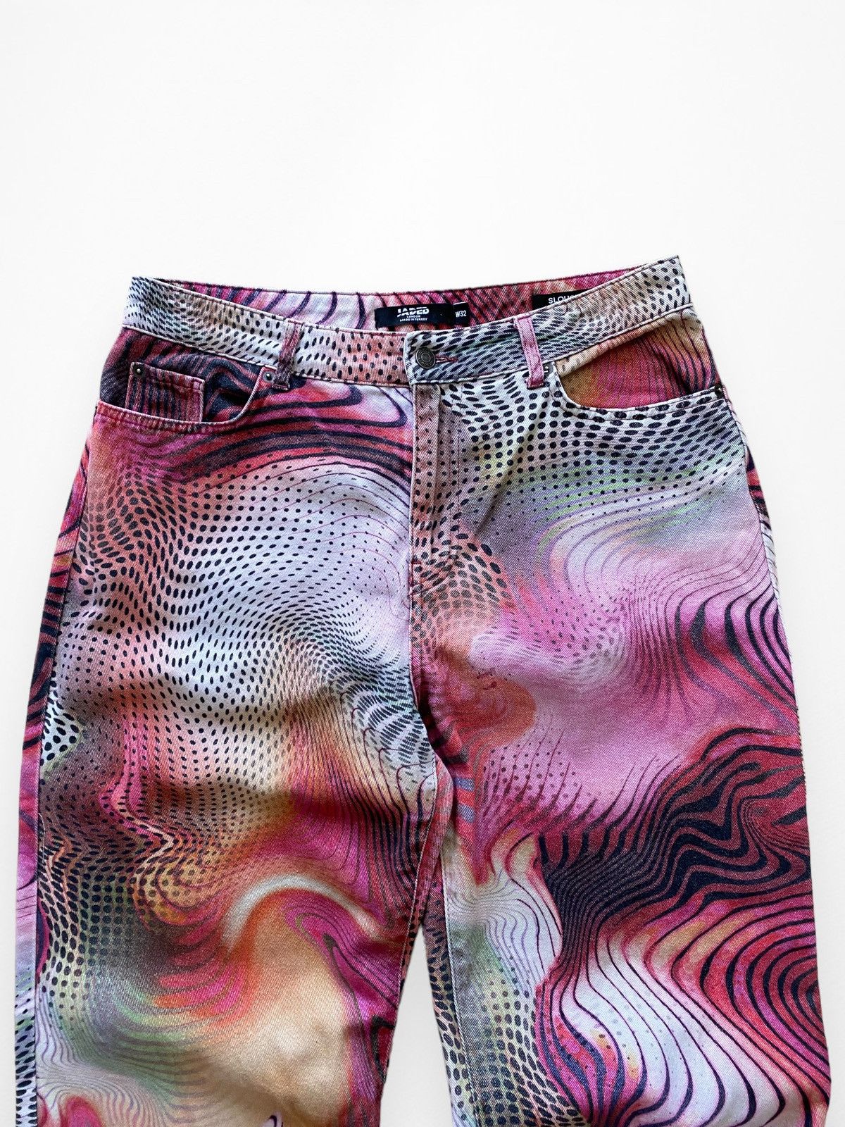 Jaded London × Streetwear Jaded London Slouchy Fit Pink Swirl ...
