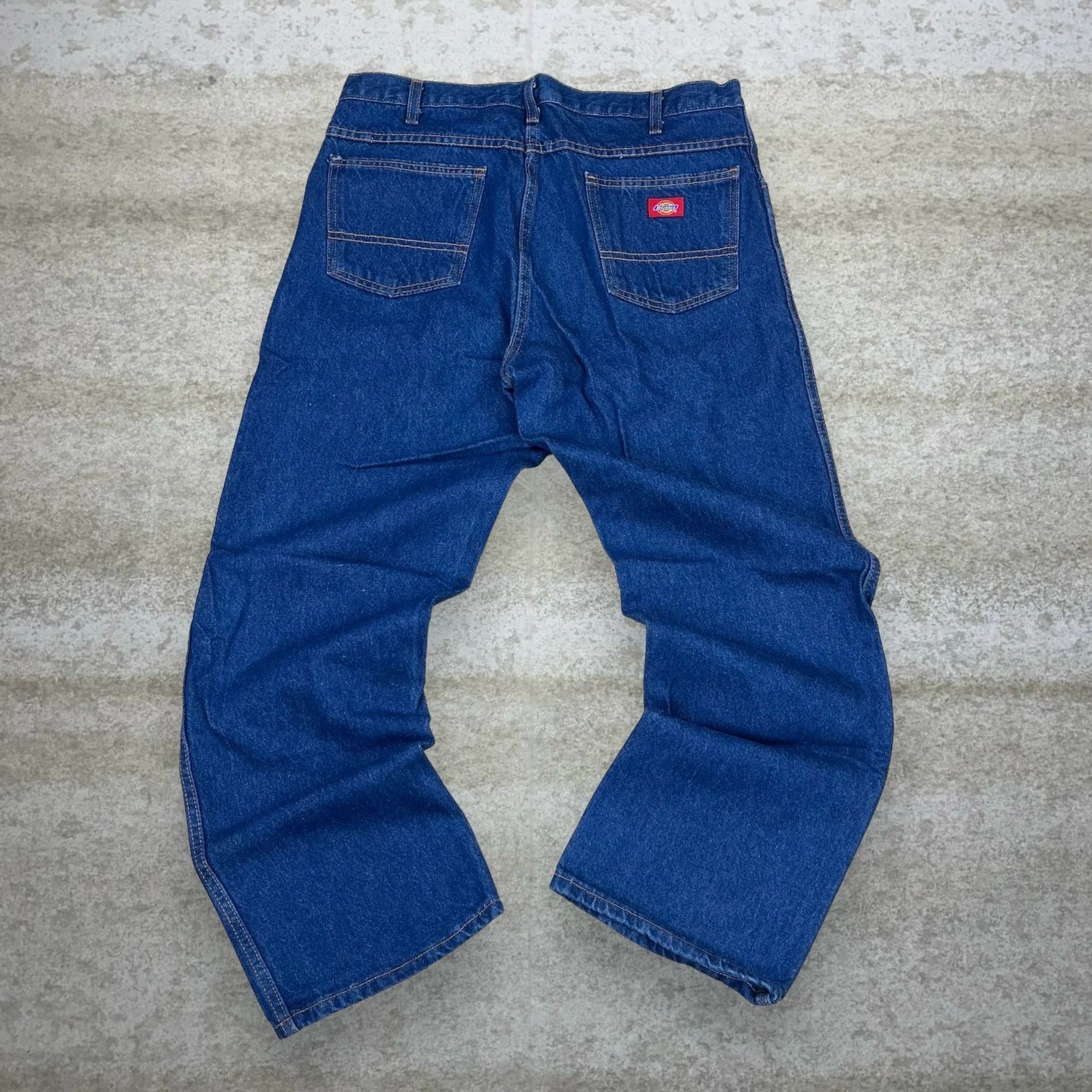 Dickies × Streetwear × Vintage Dickies Jeans Baggy Wide Leg Fit Dark ...