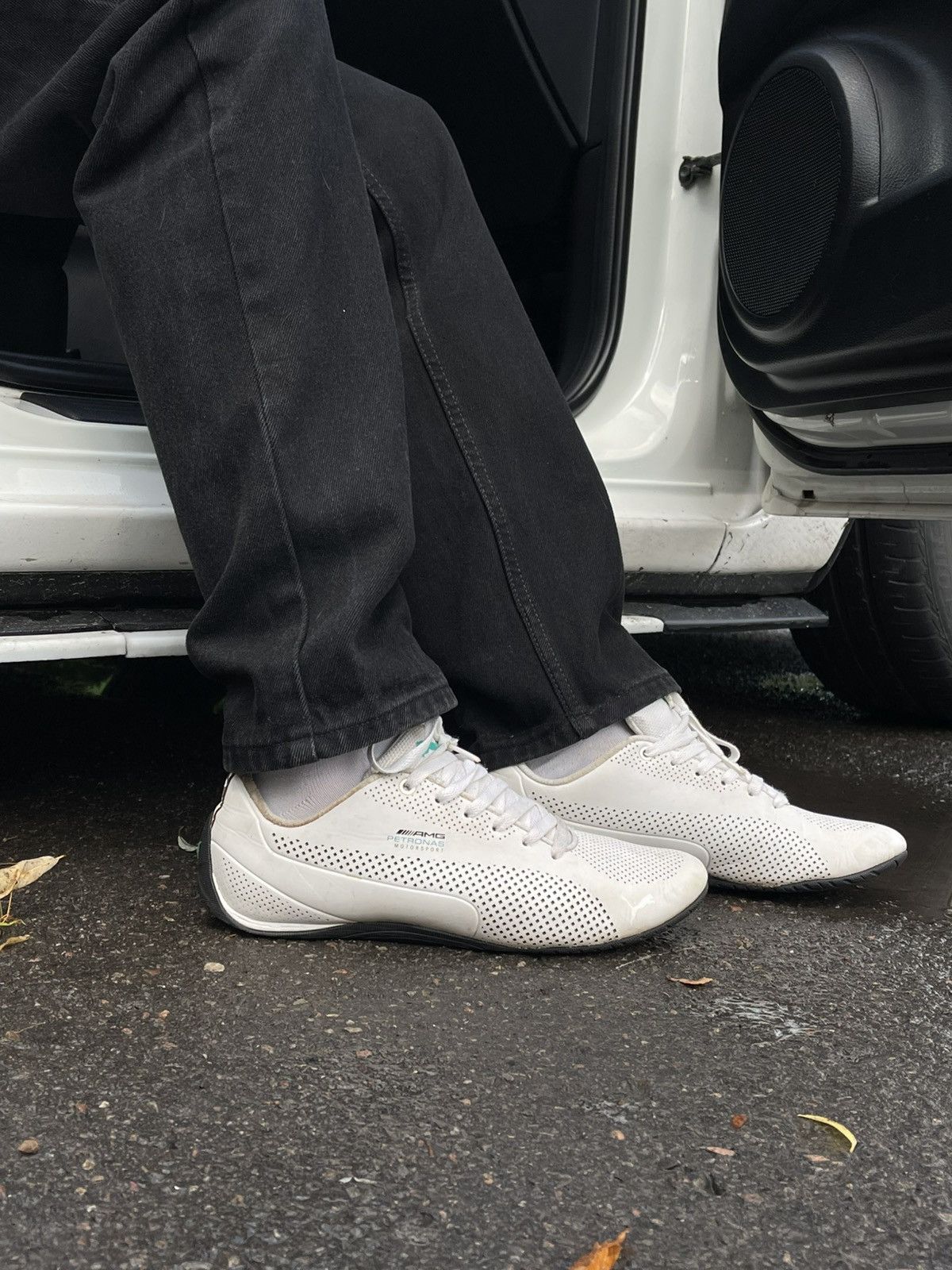 Puma Vintage Puma AMG Speedcat Suede Y2K White Sneakers | Grailed