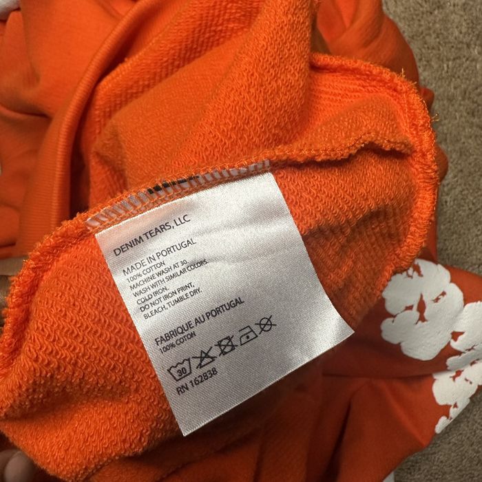 DENIM TEARS Denim Tears Hoodie Orange XXL | Grailed