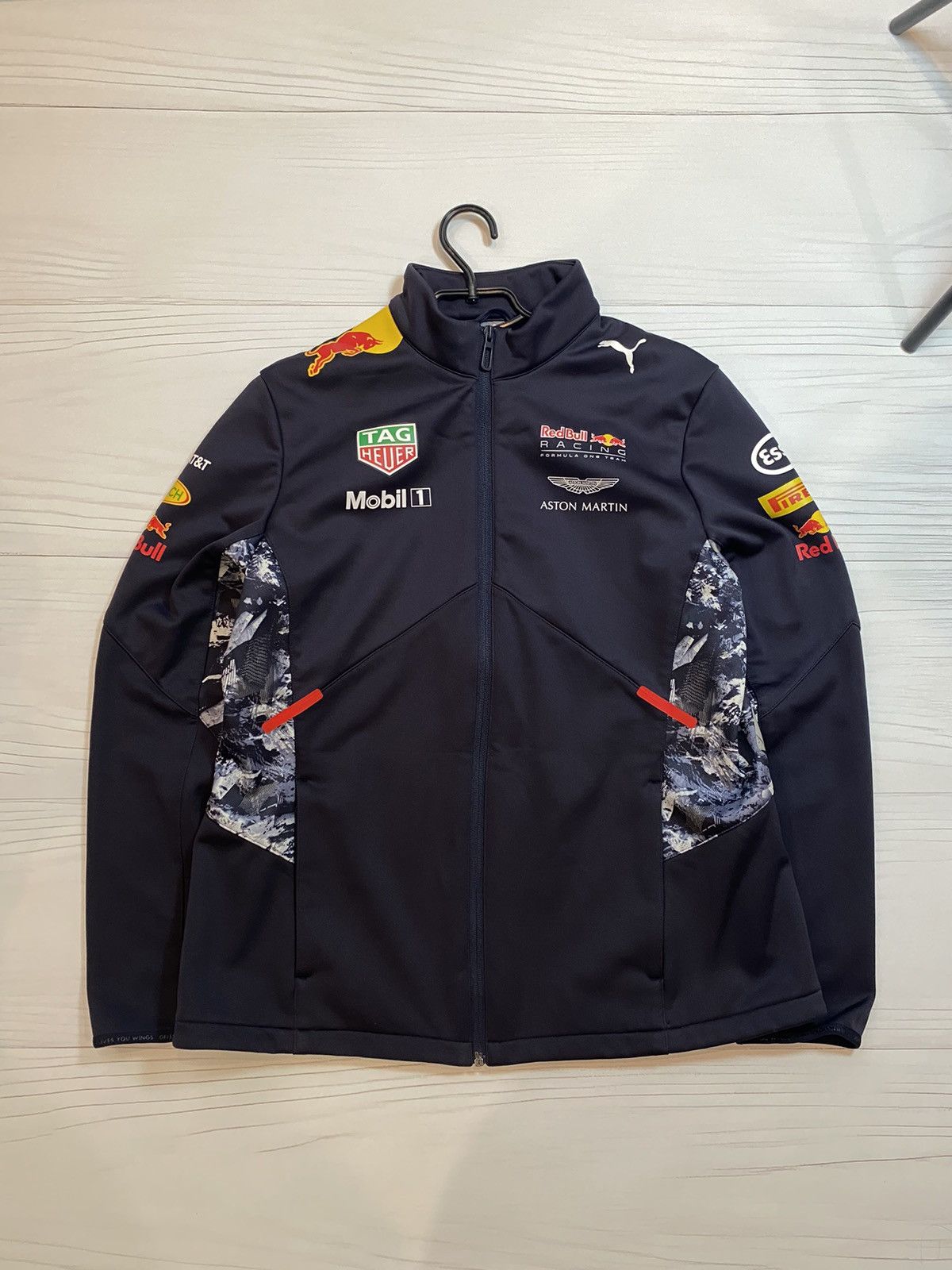 Red Bull Red Bull Aston Martin Puma racing F-1 soft shell jacket | Grailed