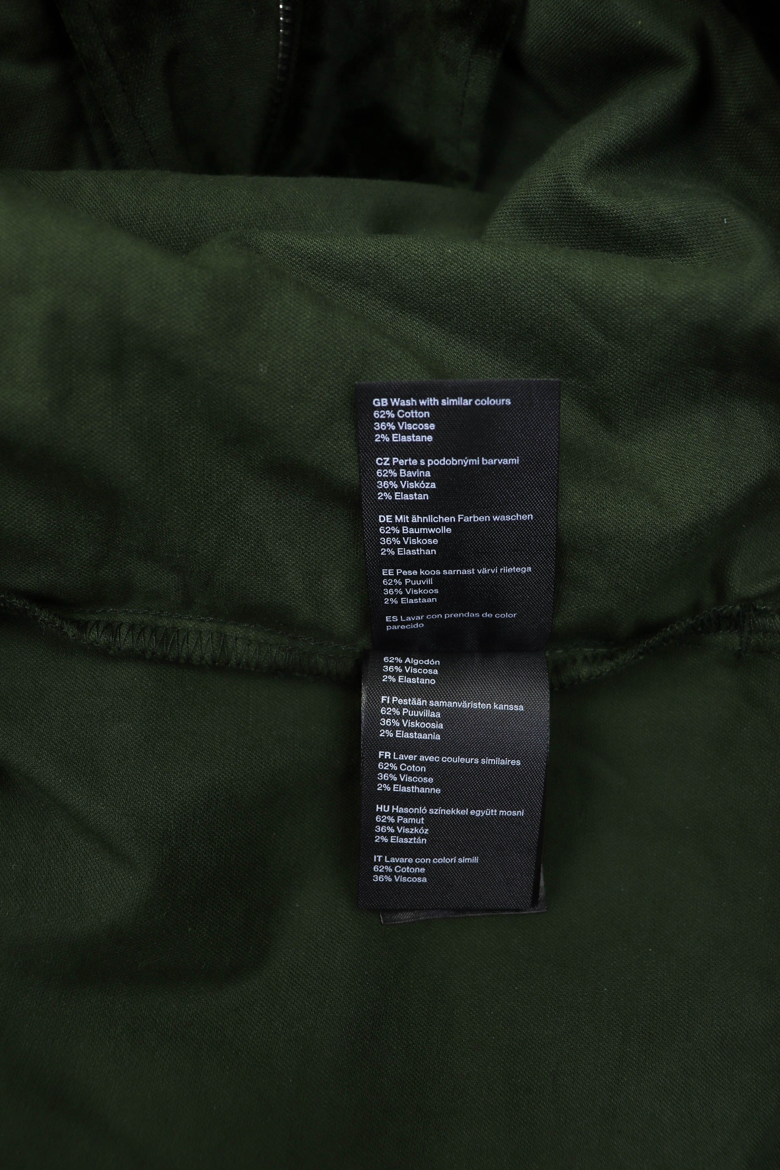 Weekday WEEKDAY Ahmed Emerald Green Velour Cropped Overshirt Jacket ...