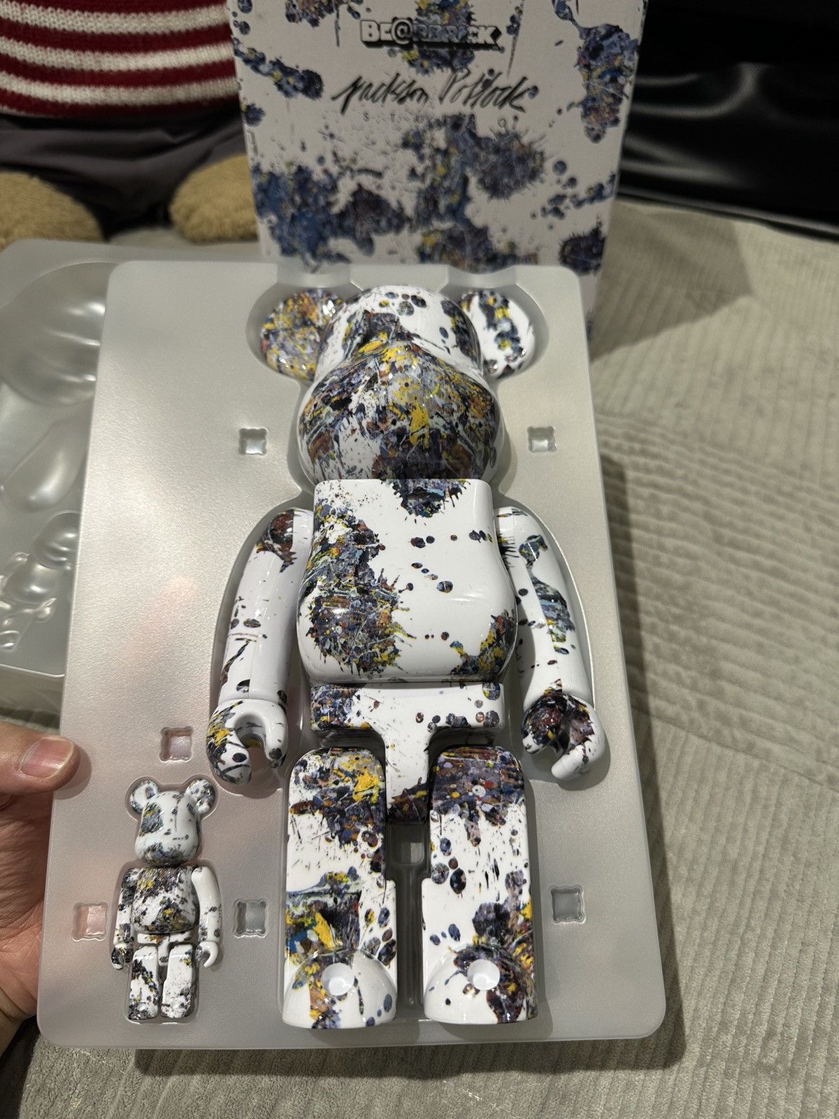 Japanese Brand Bearbrick Jackson Pollock Studio (Splash) 100% & 400% ...