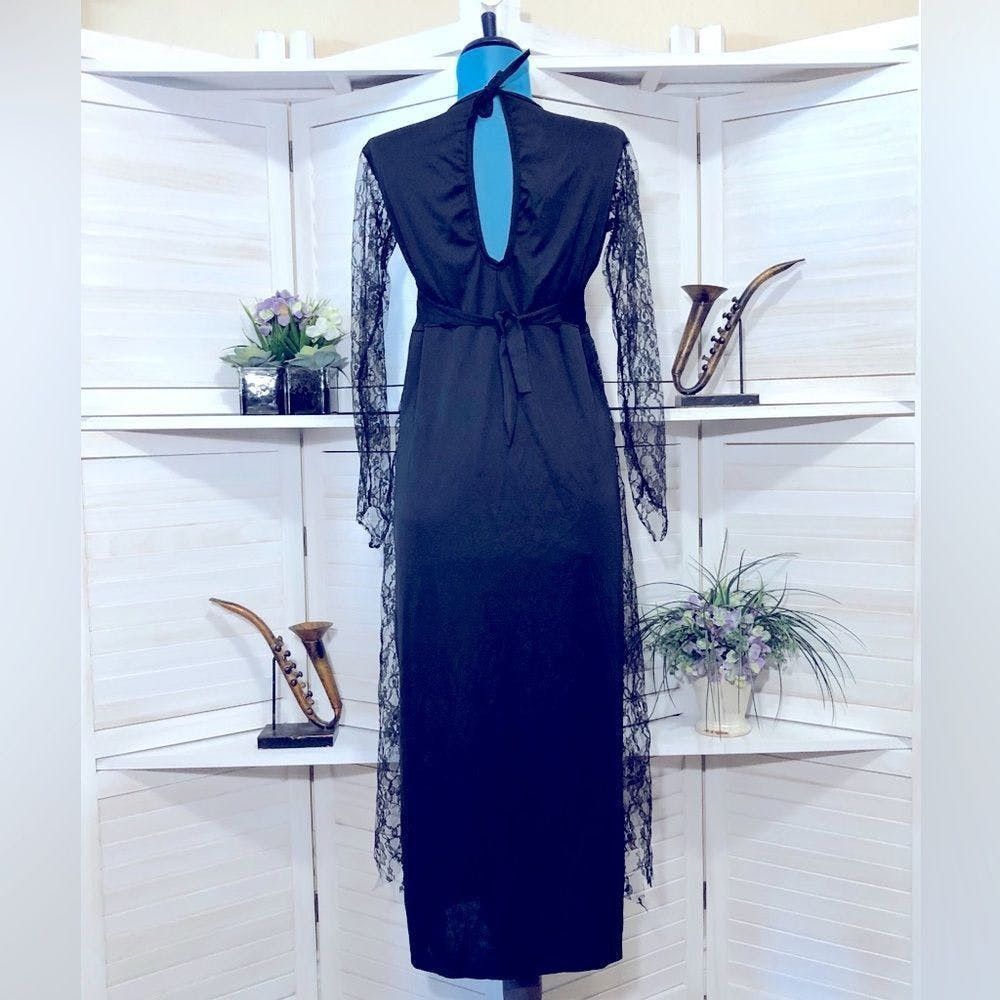 Vintage Vtge Y2K gothic witch costume sheer black lace cosplay M | Grailed