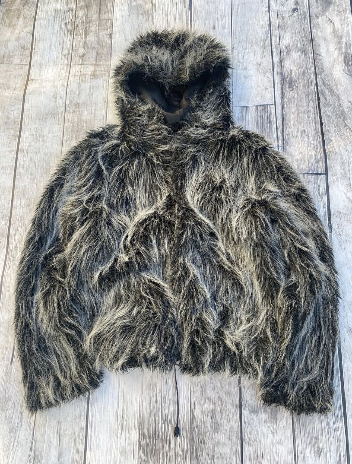 Japanese Brand Vintage Japanese Fur Bear Jacket Balenciaga Style Mohair ...