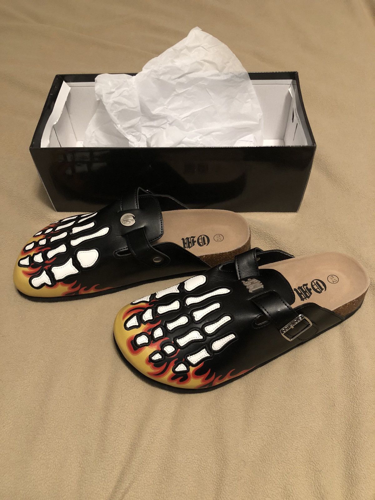 Other × Streetwear × Vintage Octavious Marks Fire Birkenstock Clogs ...