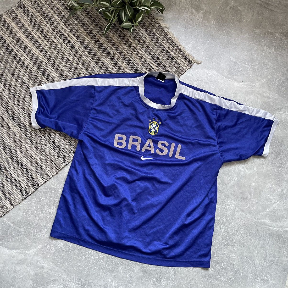 Jersey × Nike × Rare RARE NIKE BRAZIL RETRO AWAY JERSEY 90s RONALDINHO ...